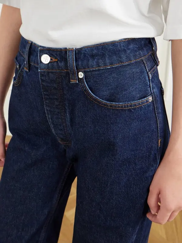 ANINE BING Hugh Jean 34' Straight-leg Jeans