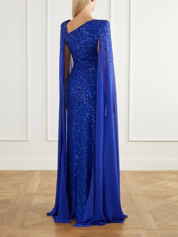 Jenny Packham Twilight Sequin-embellished Gown