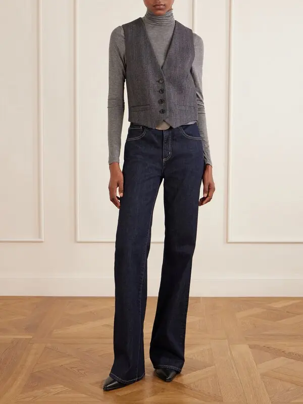 NILI LOTAN Keria Stretch-jersey Turtleneck Top
