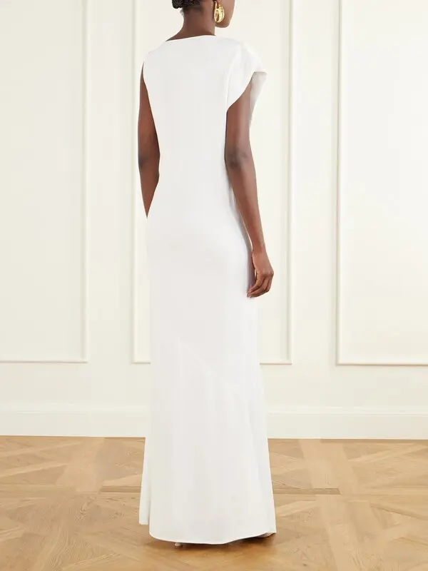 Jacquemus La Robe Crepe Maxi Dress