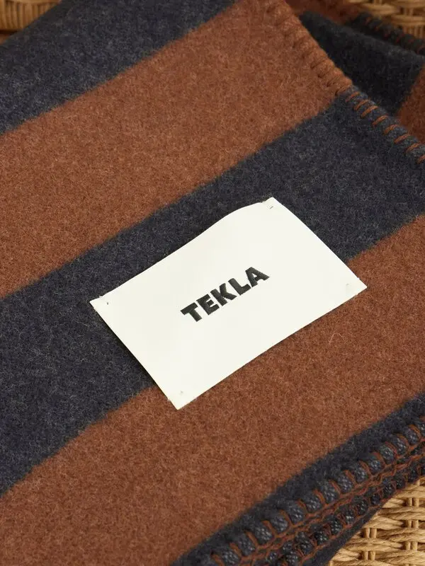 TEKLA Striped Wool Throw