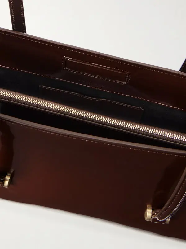 KALLMEYER Magazine Patent-leather Shoulder Bag - Brown