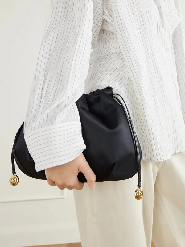 LIFFNER Charm-embellished Satin Clutch