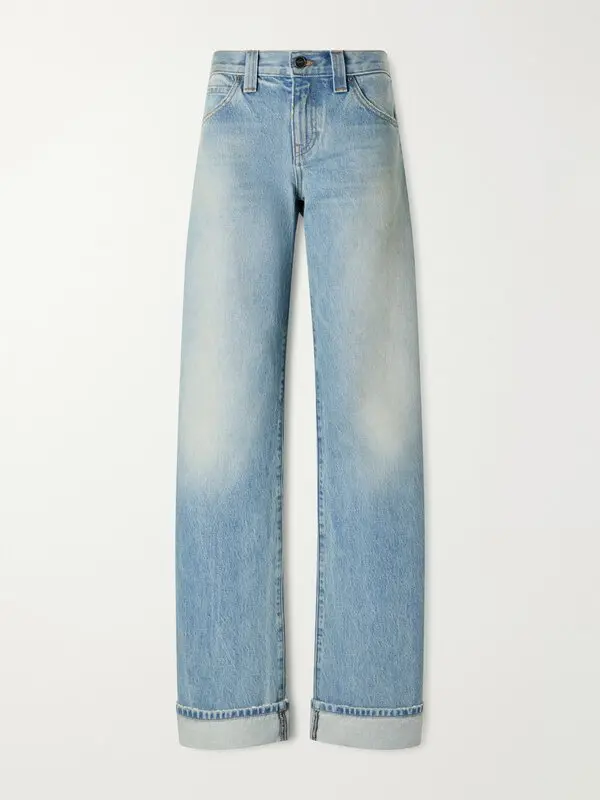 Khaite Karo Mid-waist Wide-leg Jeans