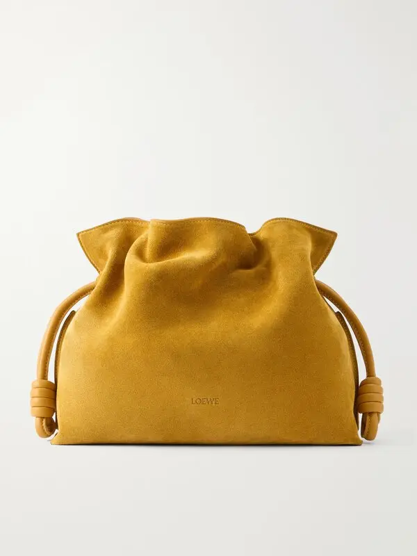Loewe Flamenco Medium Suede Clutch