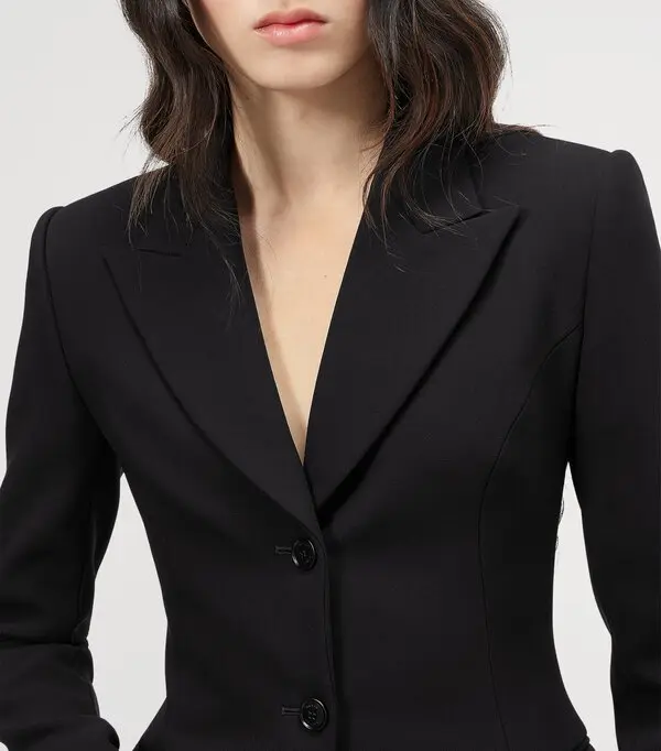 Alexander McQueen Crepe Single-breasted Jacket