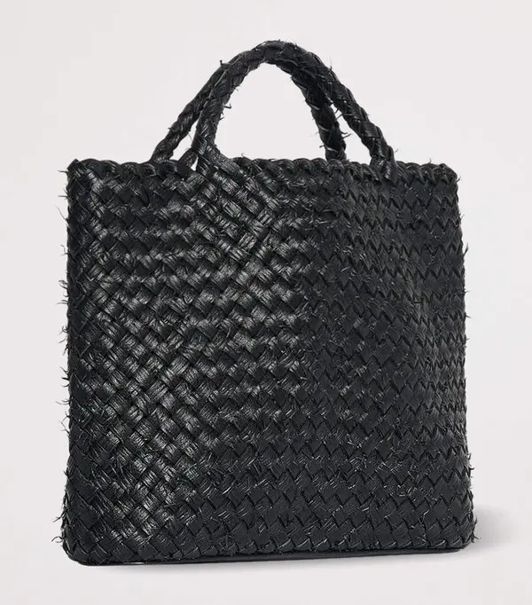 THE ROW Leather Woven Amber Tote Bag