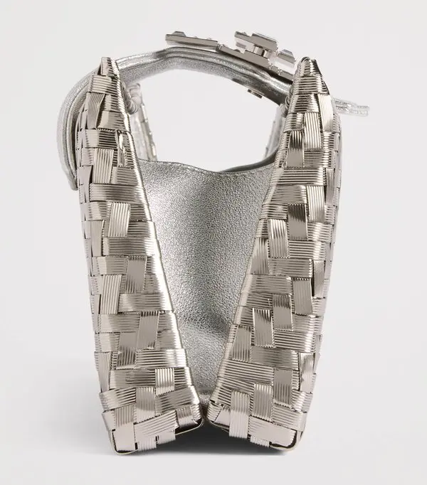 Rodo Woven Embellished Clutch Bag