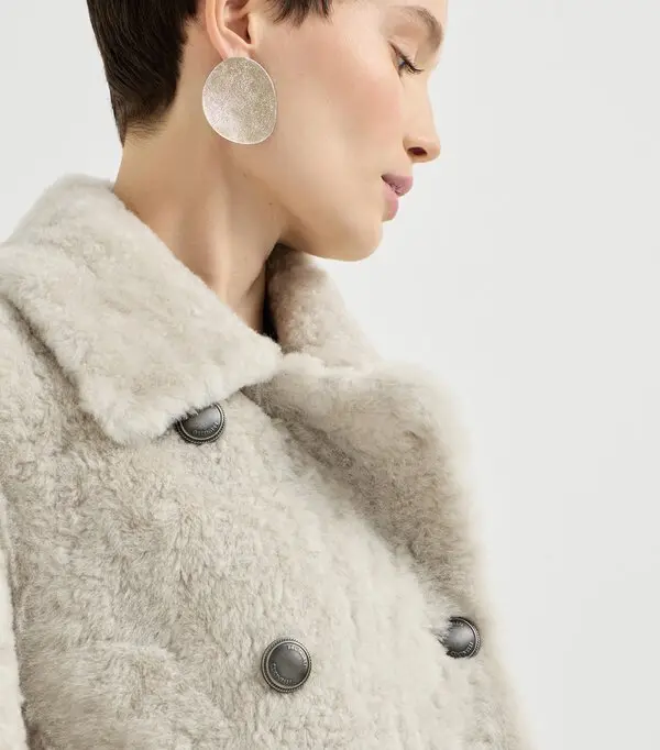Brunello Cucinelli Shearling Double-breasted Jacket