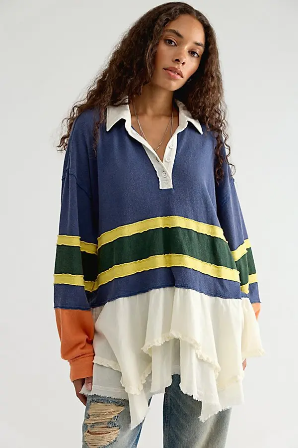 We The Free Del Rey Polo At - Navy Combo