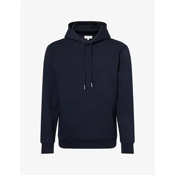 ARNE Interlock Stretch-jersey Hoodie - Navy
