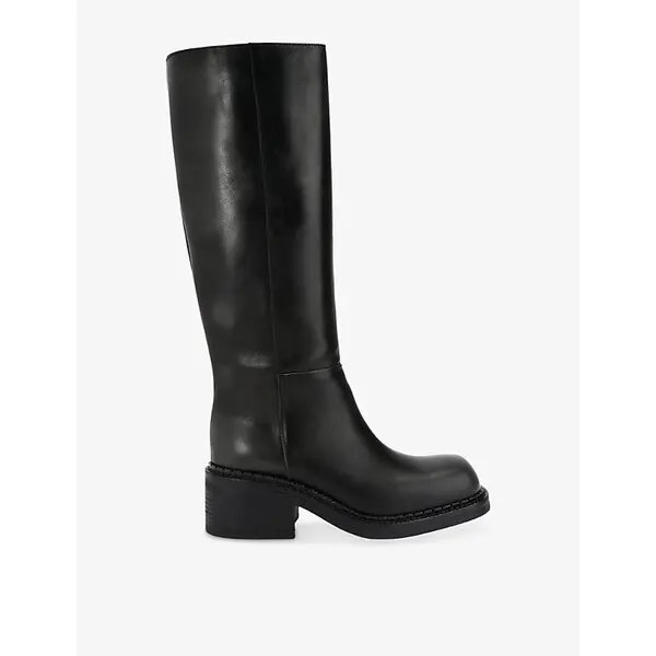 Steve Madden Davos Heeled Leather Knee-high Boots