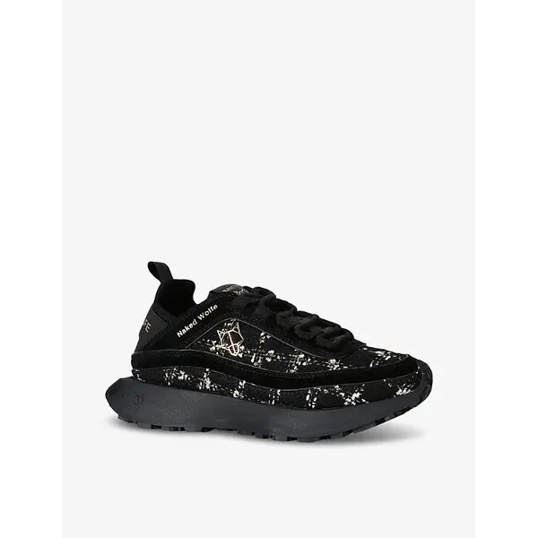 NAKED WOLFE Petal Chunky-sole Woven Low-top Trainers
