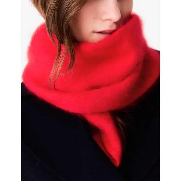 Maje Triangle Wool Scarf