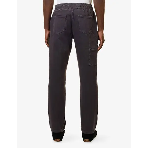 ARNE Carpenter Elasticated-waist Denim Trousers - Grey