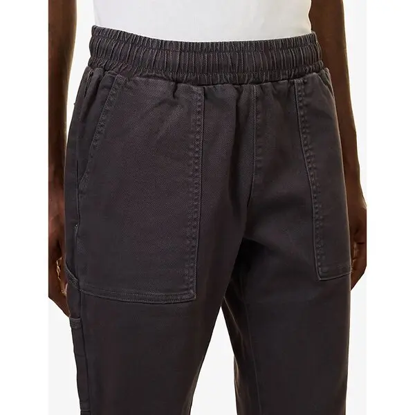 ARNE Carpenter Elasticated-waist Denim Trousers - Grey