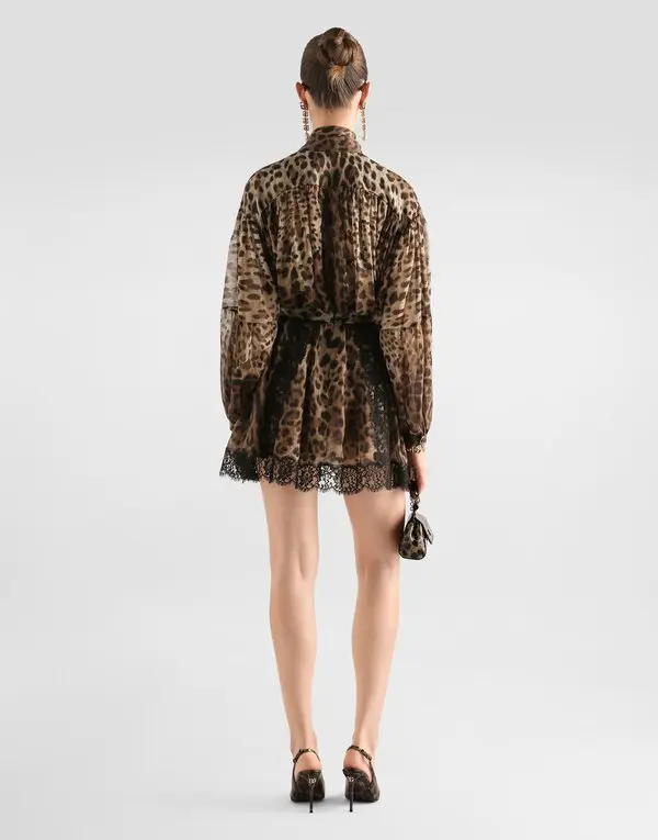 Dolce & Gabbana Leo- Chiffon Skirt Skirts Animal - Print
