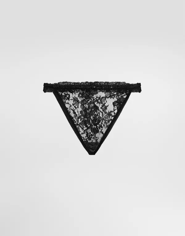 Dolce & Gabbana Lace Briefs Underwear - Black