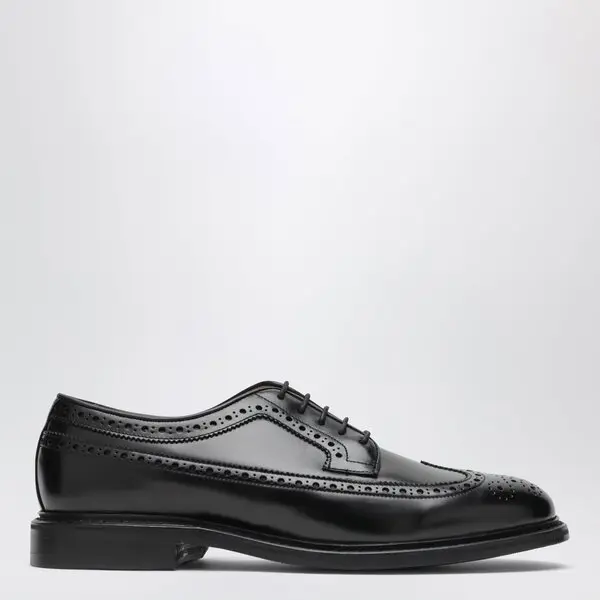 BERWICK 1707 Leather Derby Shoes - Black