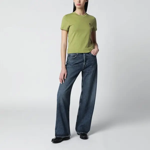 AMI Paris De Coeur Matcha T-shirt