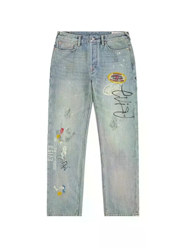 EVISU Fortune Hand-painted Jeans