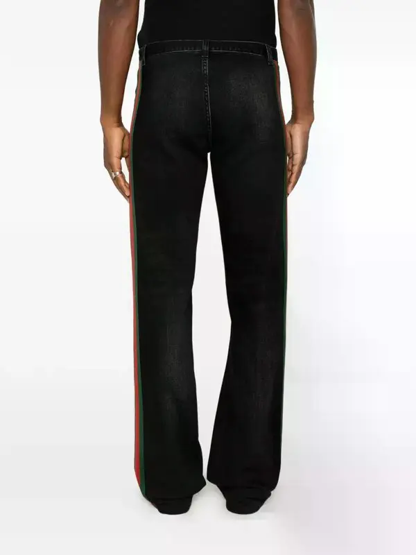 Gucci Cotton Denim Pants With Web