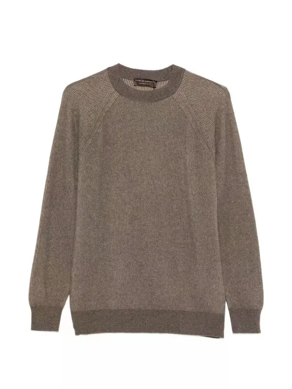 FILIPPO DE LAURENTIIS Ribbed-knit Long-sleeve Sweater