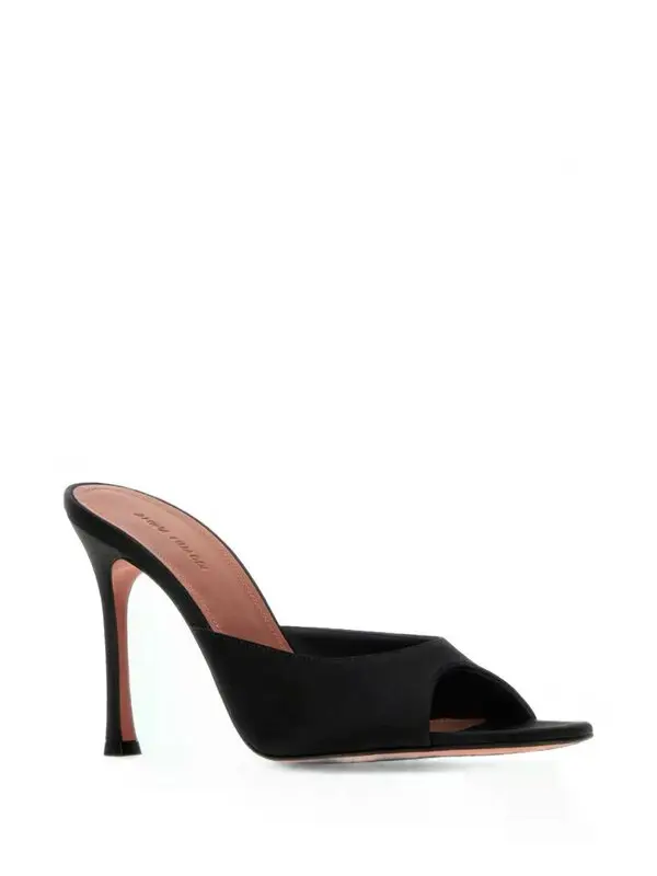 Amina Muaddi Alexa 95 Heeled Sandals - Black