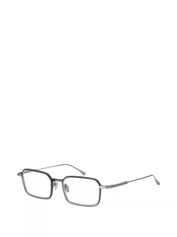 MASUNAGA Wisteria Rectangle-frame Glasses - Silver