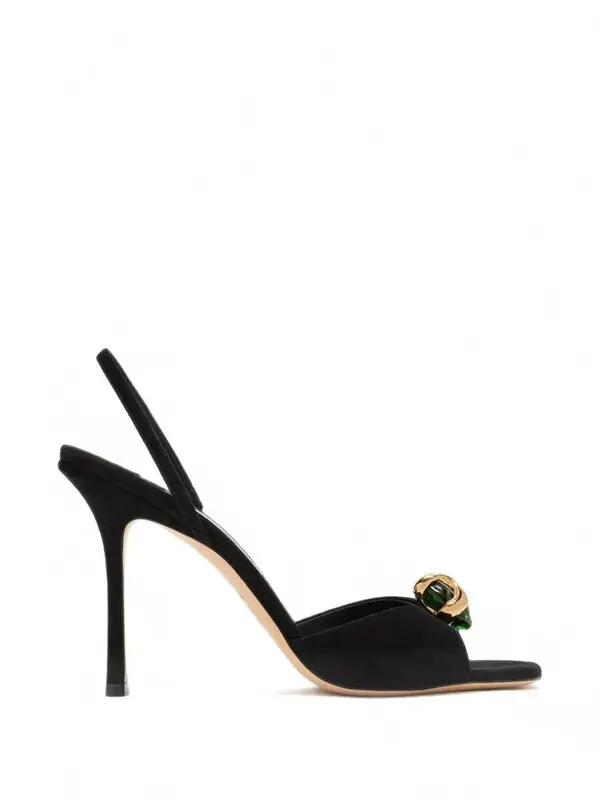 JIMMY CHOO Emani Suede Slingback Sandals