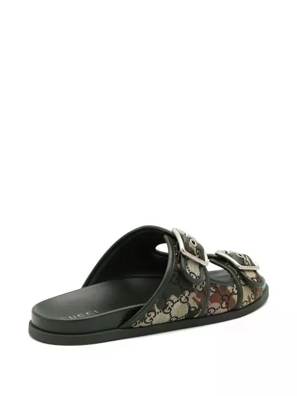Gucci Gg Supreme Camouflage-print Sandals