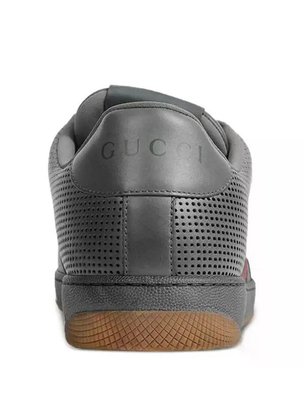 Gucci Screener Perforated Leather Sneakers