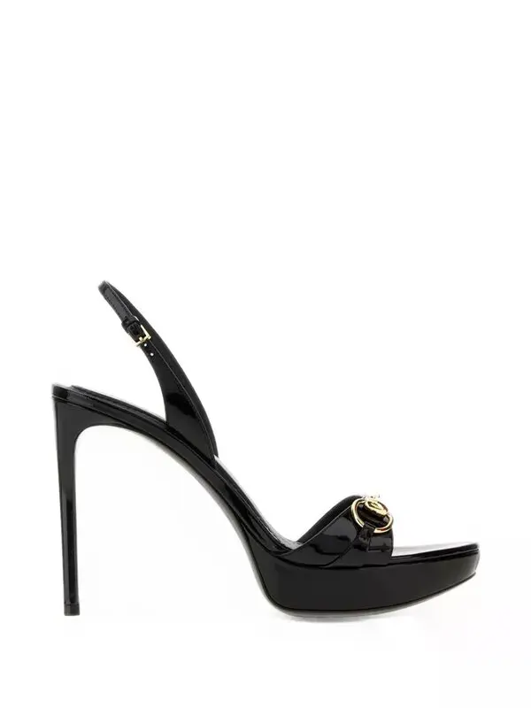 Gucci Horsebit Patent Leather Sandals