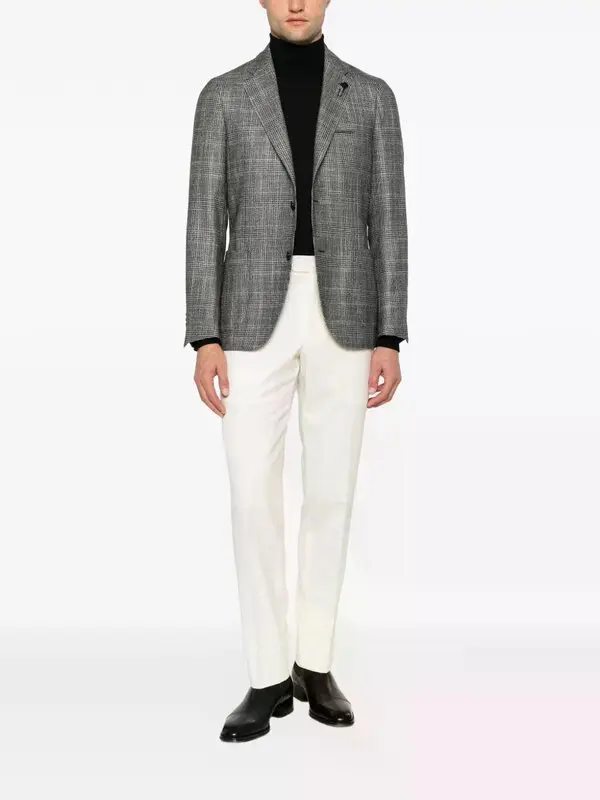 LARDINI Iconic Prince Of Wales Buttoned Blazer