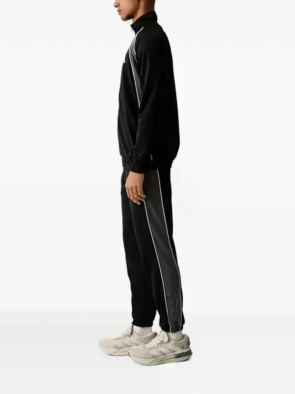 Adidas Logo-print Contrast-piping Sweatshirt
