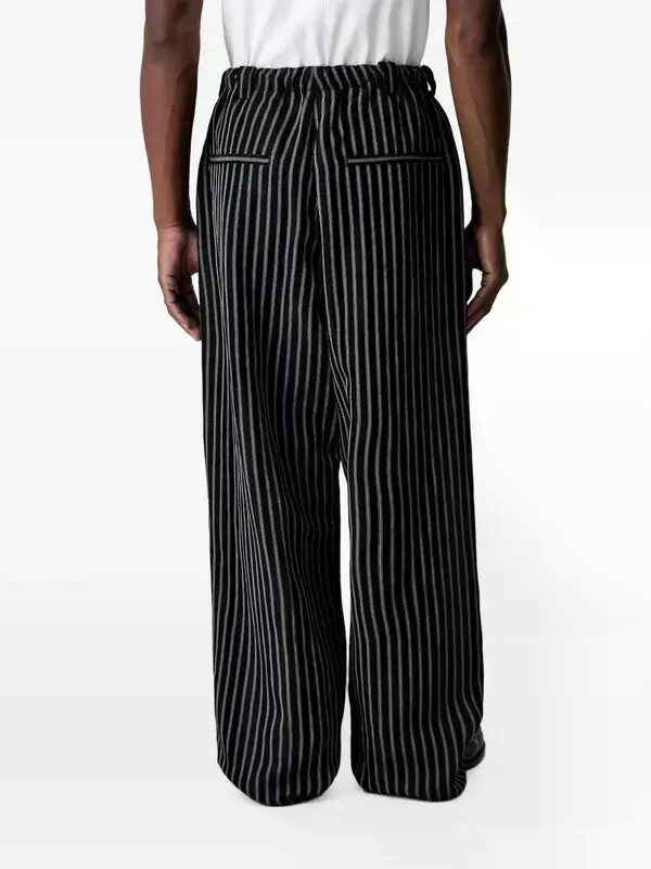 WILLY CHAVARRIA Toluca Vertical-stripe Wide-leg Trousers