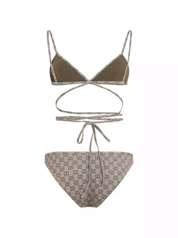 Gucci Printed Stretch Jersey Bikini
