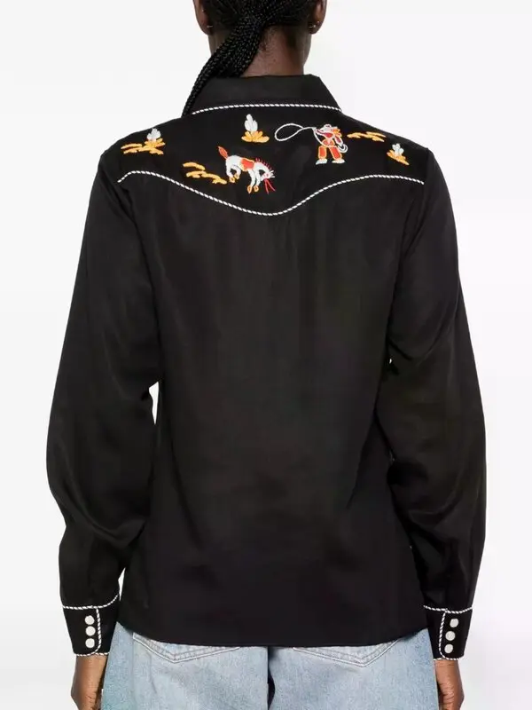 BODE Checkers Western Shirt