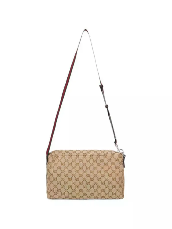 Gucci Medium Tag Gg Canvas Messenger Bag