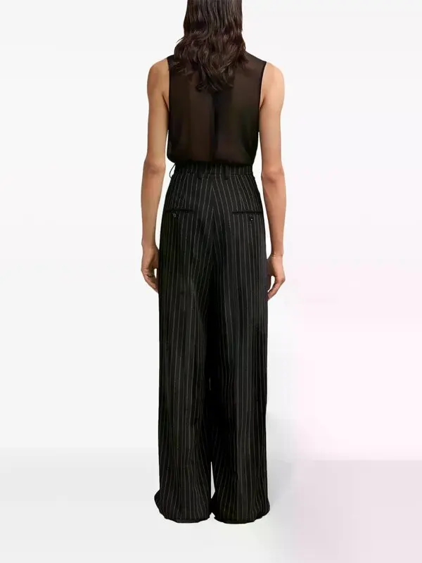 AMI Paris Wide-leg Virgin-wool Trousers