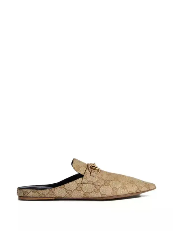 Gucci Ragazzo Horsebit Gg Supreme Mules