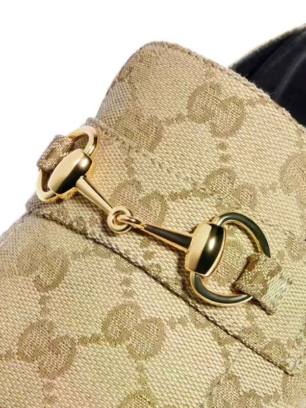 Gucci Ragazzo Horsebit Gg Supreme Mules