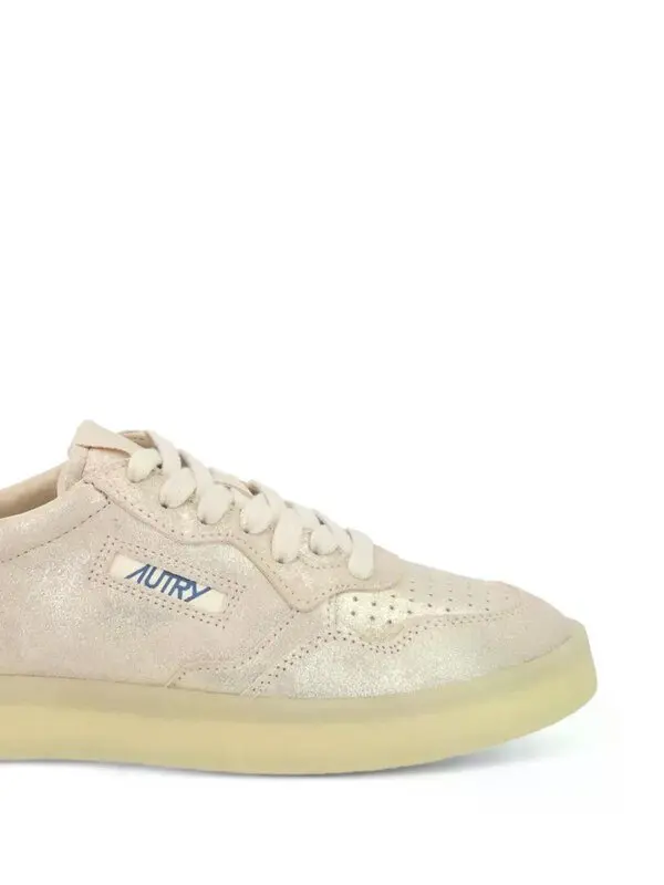 AUTRY Medalist Low Laminated Suede Sneakers