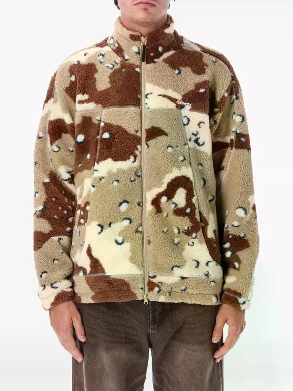 Obey Camo-pattern Fleece Jacket