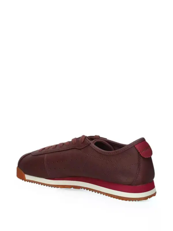 Lacoste Logo-plaque Perforated Sneakers - Red