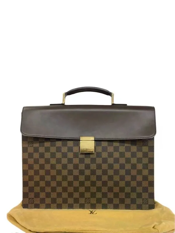 LOUIS VUITTON 2003 Damier Ebene Altona Pm Business Bag