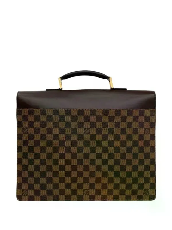 LOUIS VUITTON 2003 Damier Ebene Altona Pm Business Bag