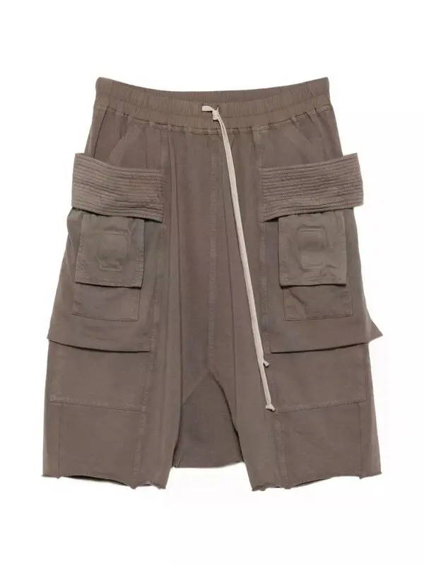 Rick Owens Quilted Cargo Shorts - Grey