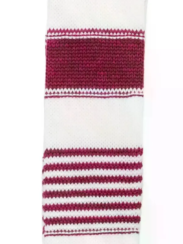 B.B. WALACE Striped Chunky-knit Scarf