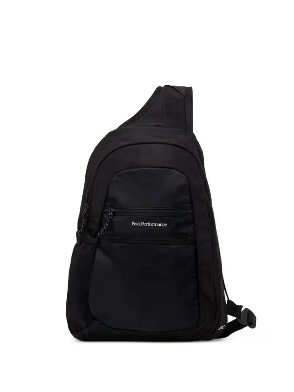 PEAK PERFORMANCE Logo-print Single-strap Backpack - Black